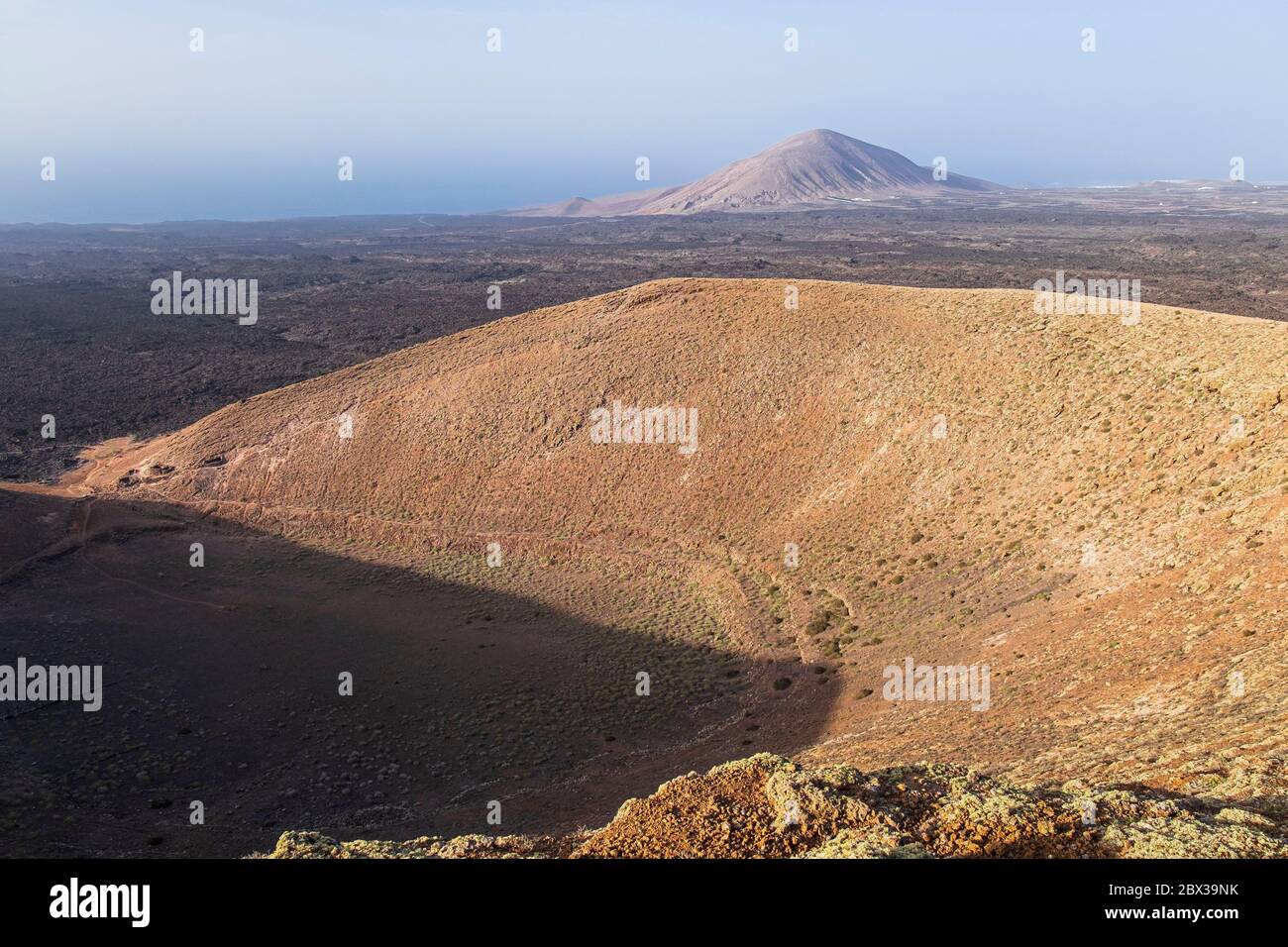 Spain, Canary islands, Lanzarote island, Los Volcanes Nature Park ...