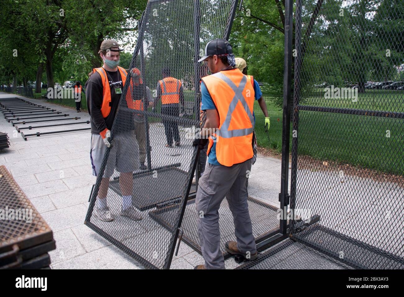 Riot fence hi-res stock photography and images - Alamy