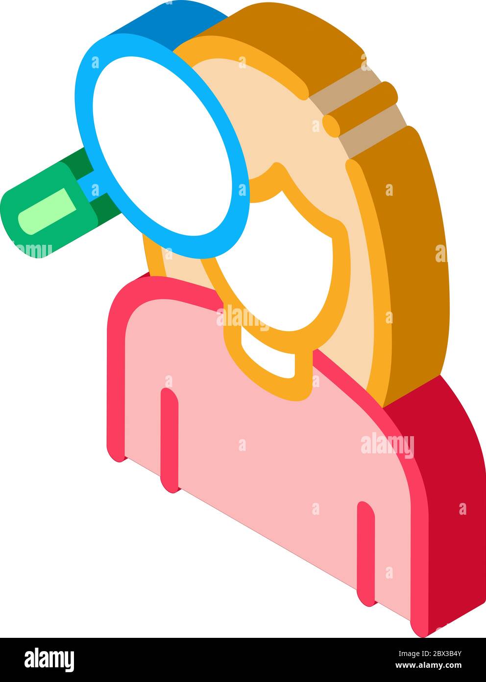 Magnifying glass skin Stock Vector Images - Alamy