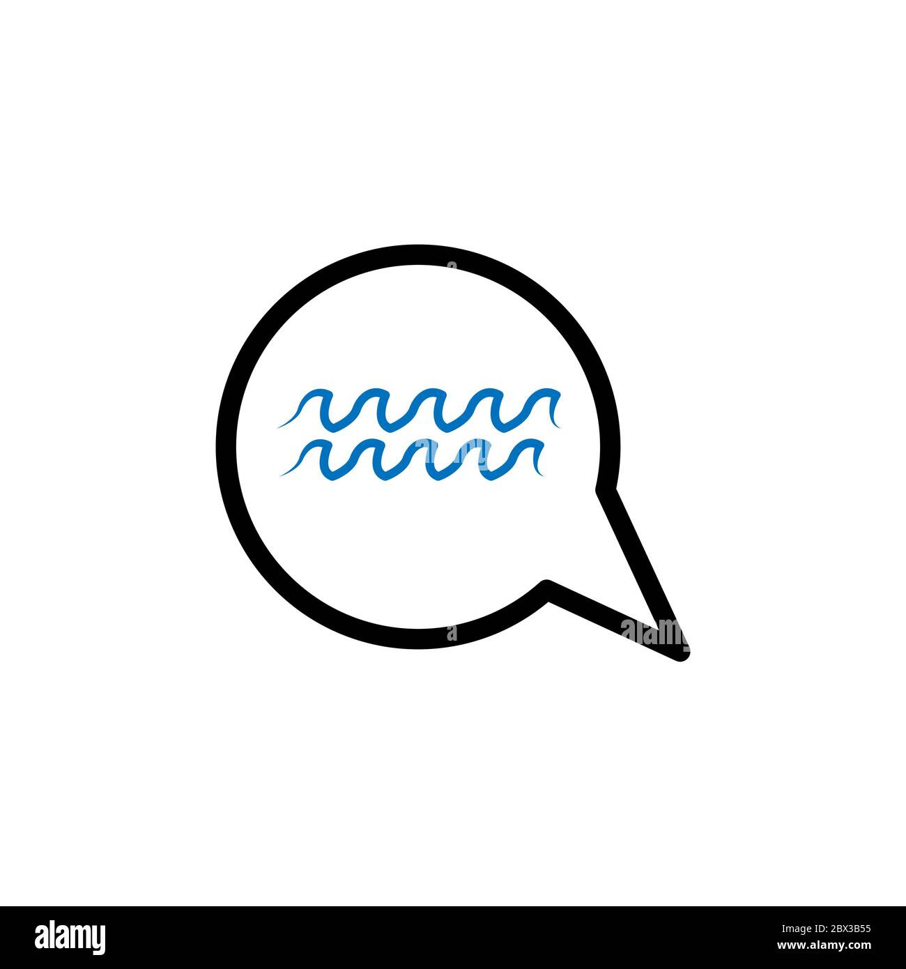bubble chat wave vector design template illustration Stock Vector Image ...