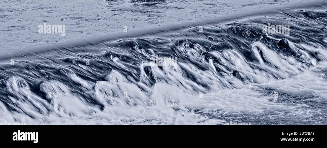 mini waterfall over the river for frame Stock Photo - Alamy