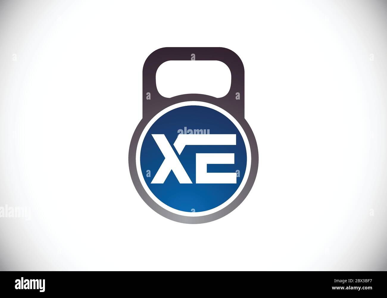 Initial Monogram Letter X E Logo Design Vector Template. X E Letter ...