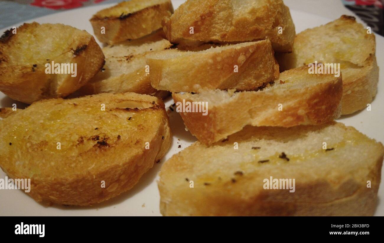 homemade toasted bread Stock Photo - Alamy