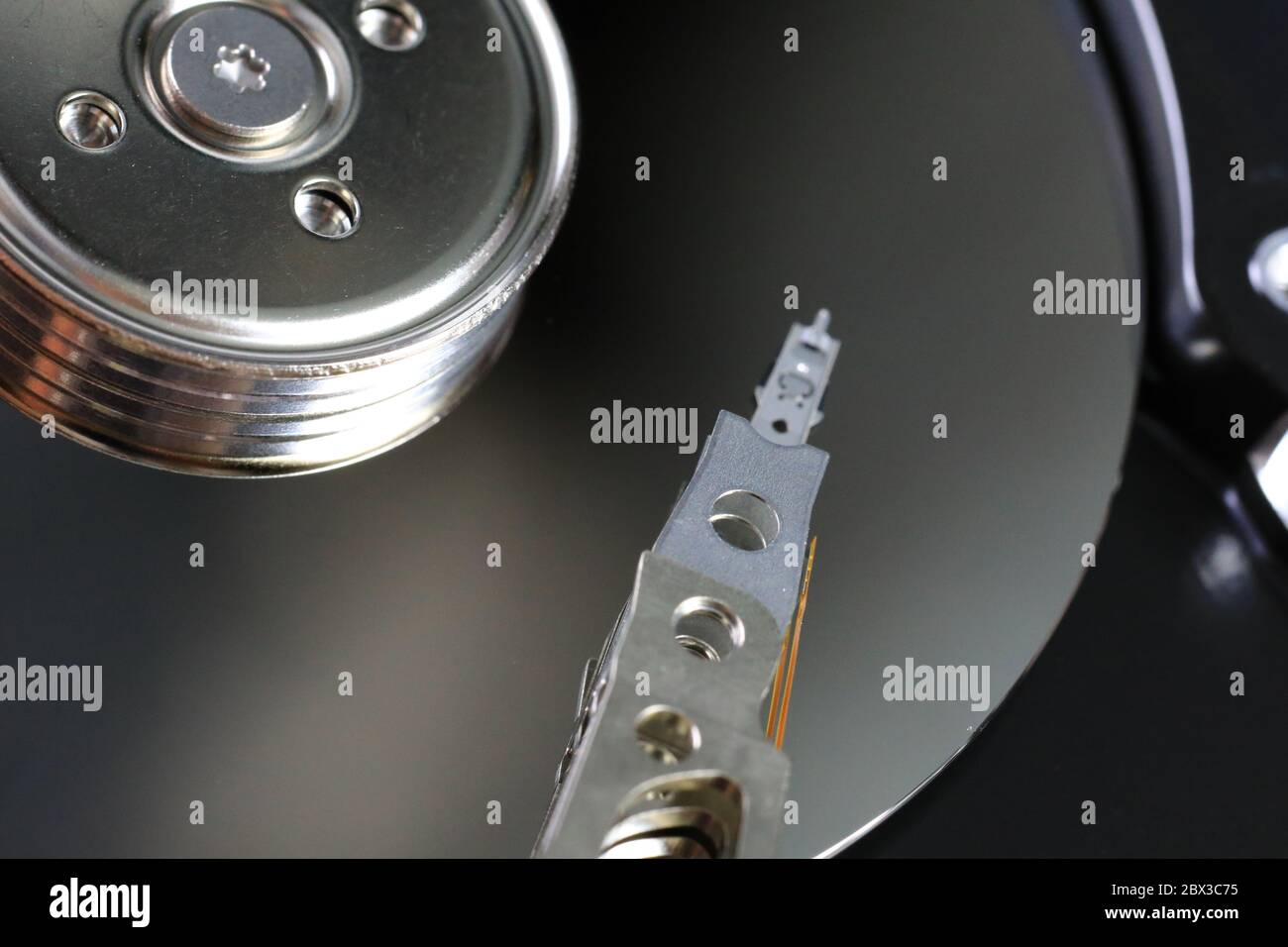 Computer disk drive writing data into memory Stock Photo - Alamy