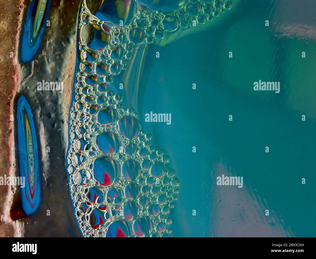 Colourful bubbles still=life symbolising the myriad patterns of human ...