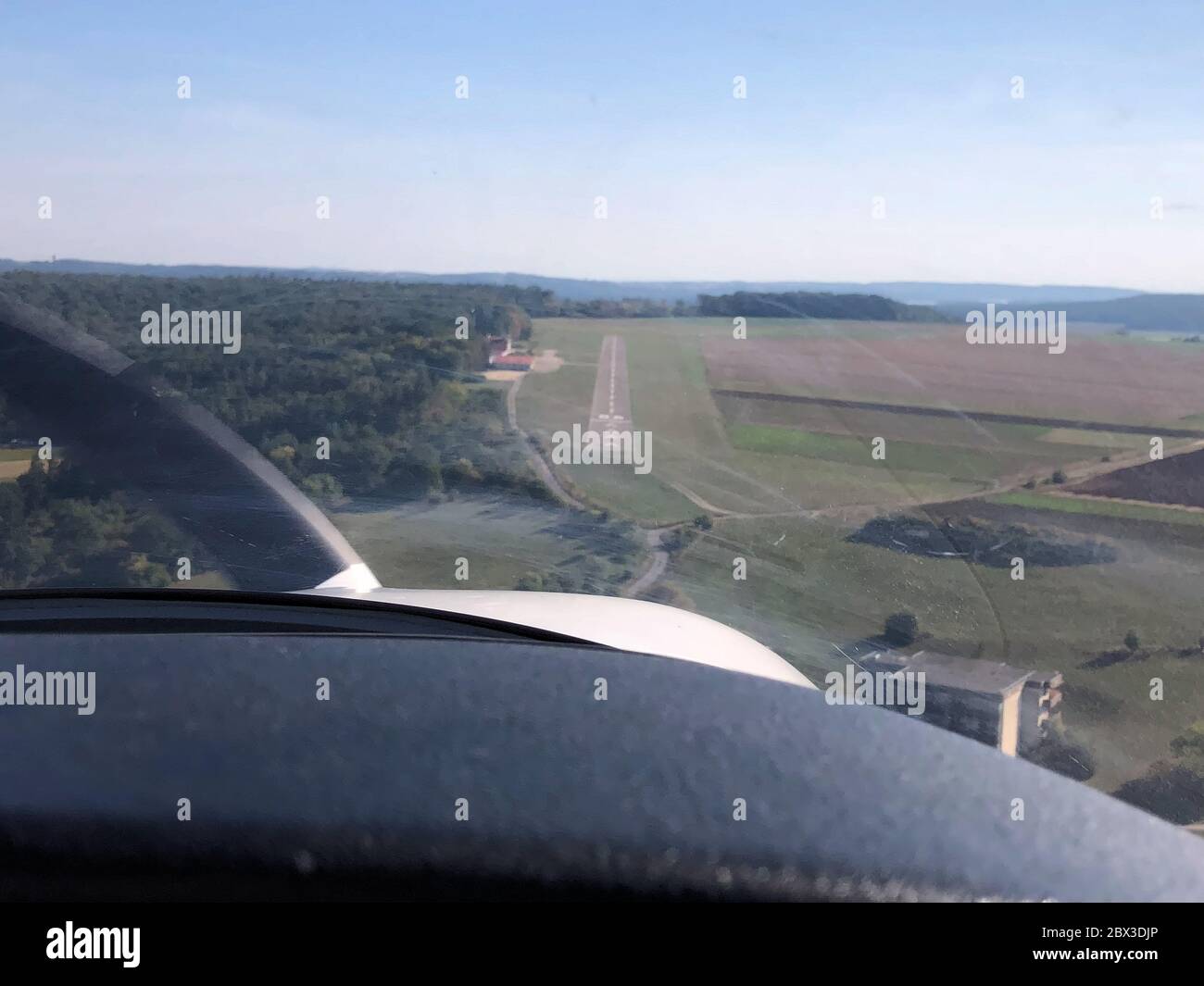 Runway strip final approach Stock Photo - Alamy