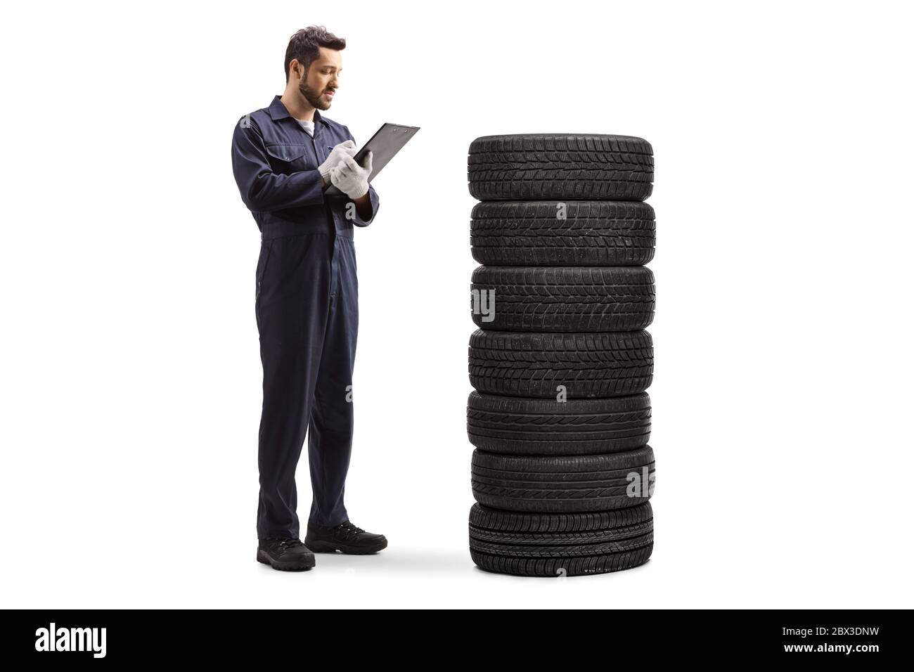 Auto mechanic in workshop work Cut Out Stock Images & Pictures - Alamy