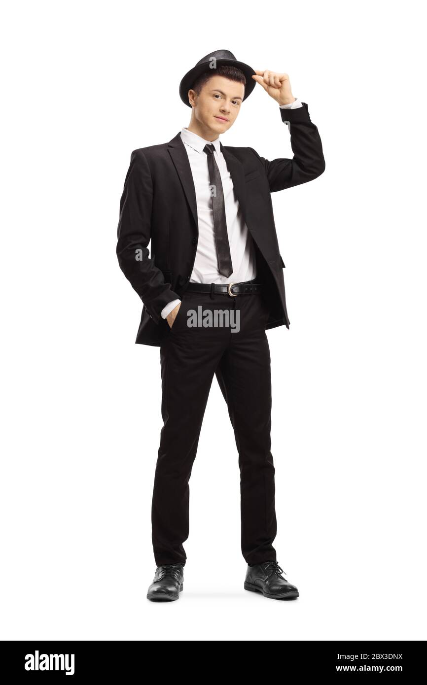 Male portrait fedora smiling hi-res stock photography and images - Alamy