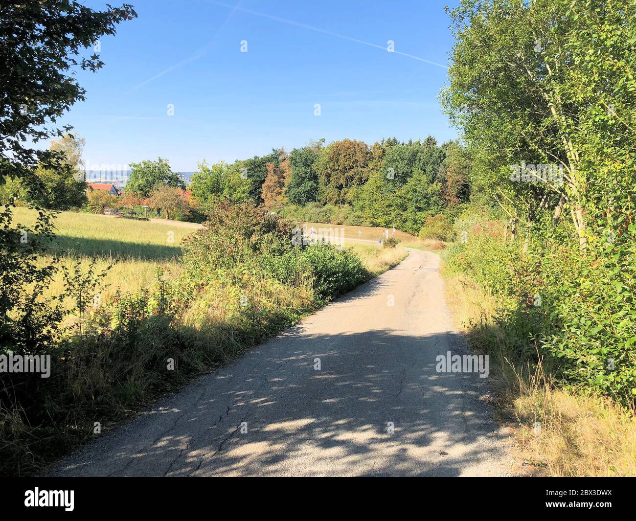 Pedestrian way out in the nature Stock Photo - Alamy