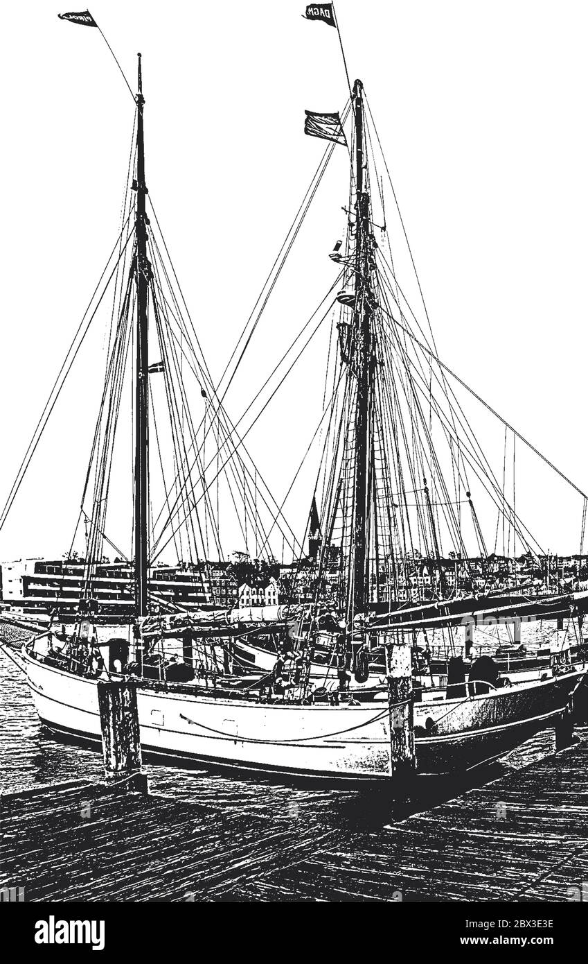 Mooring mast Stock Vector Images - Alamy