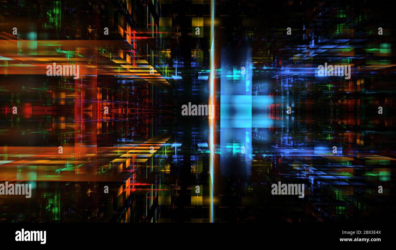 Abstract fractal illustration for creative design looks like modern ...