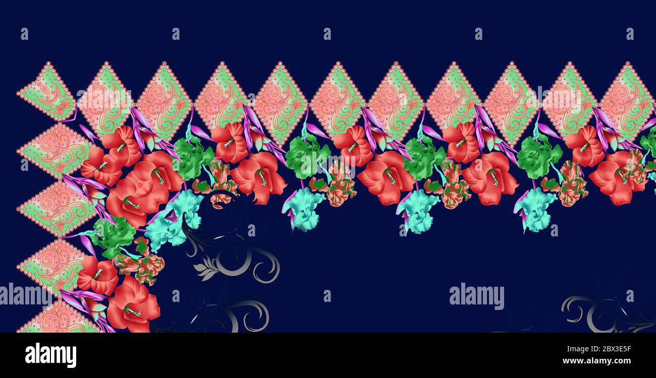 The Amazing fabric Abstract Background, Halftone Flowers Bouquet ...