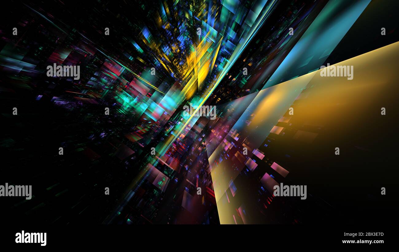 Abstract fractal illustration for creative design looks like modern ...