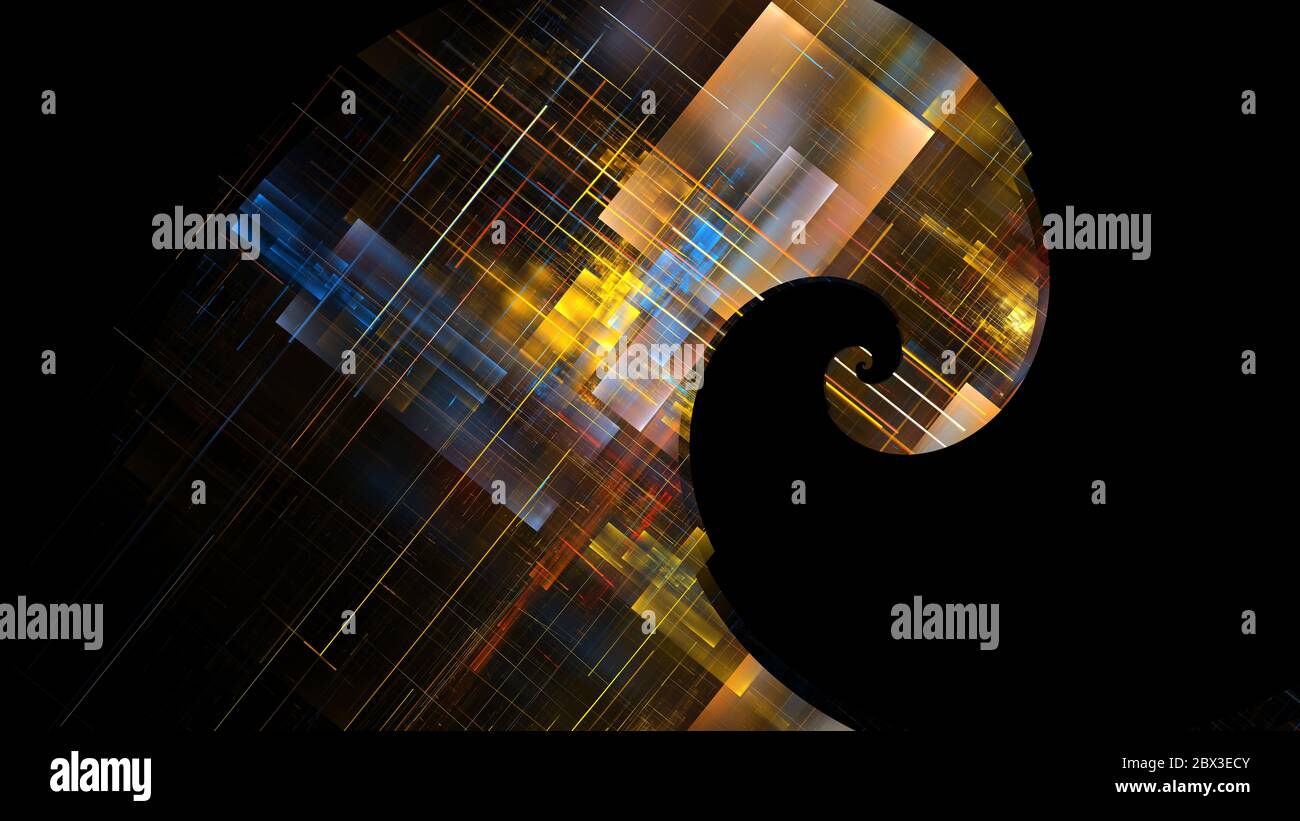 Abstract fractal illustration for creative design looks like modern ...