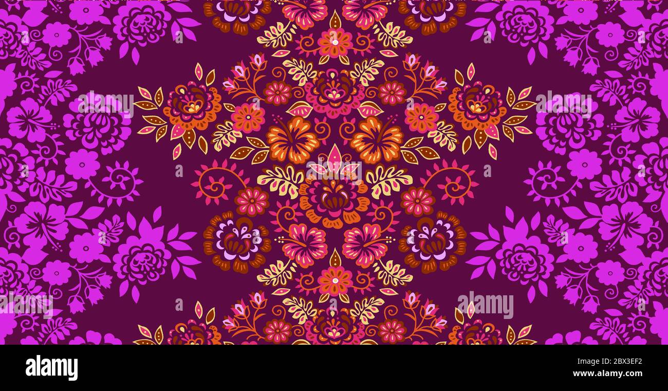 The Amazing fabric Abstract Background, Halftone Flowers Bouquet ...