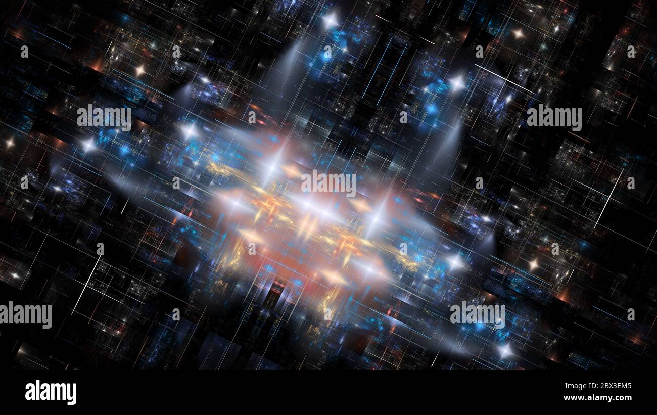 Abstract fractal illustration for creative design looks like modern ...