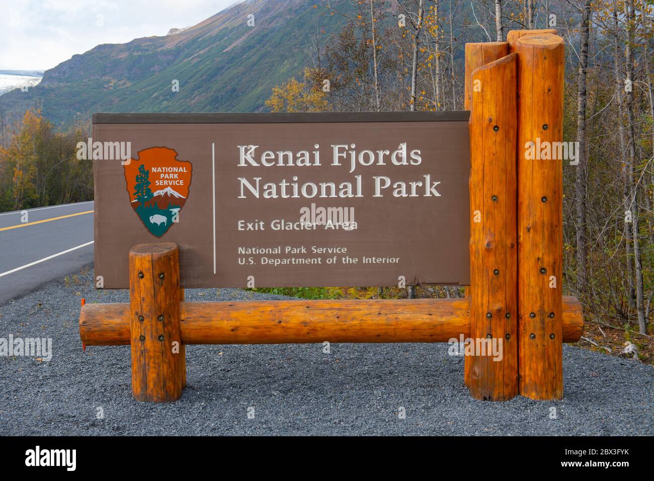 Visitors exit glacier in kenai hi-res stock photography and images - Alamy