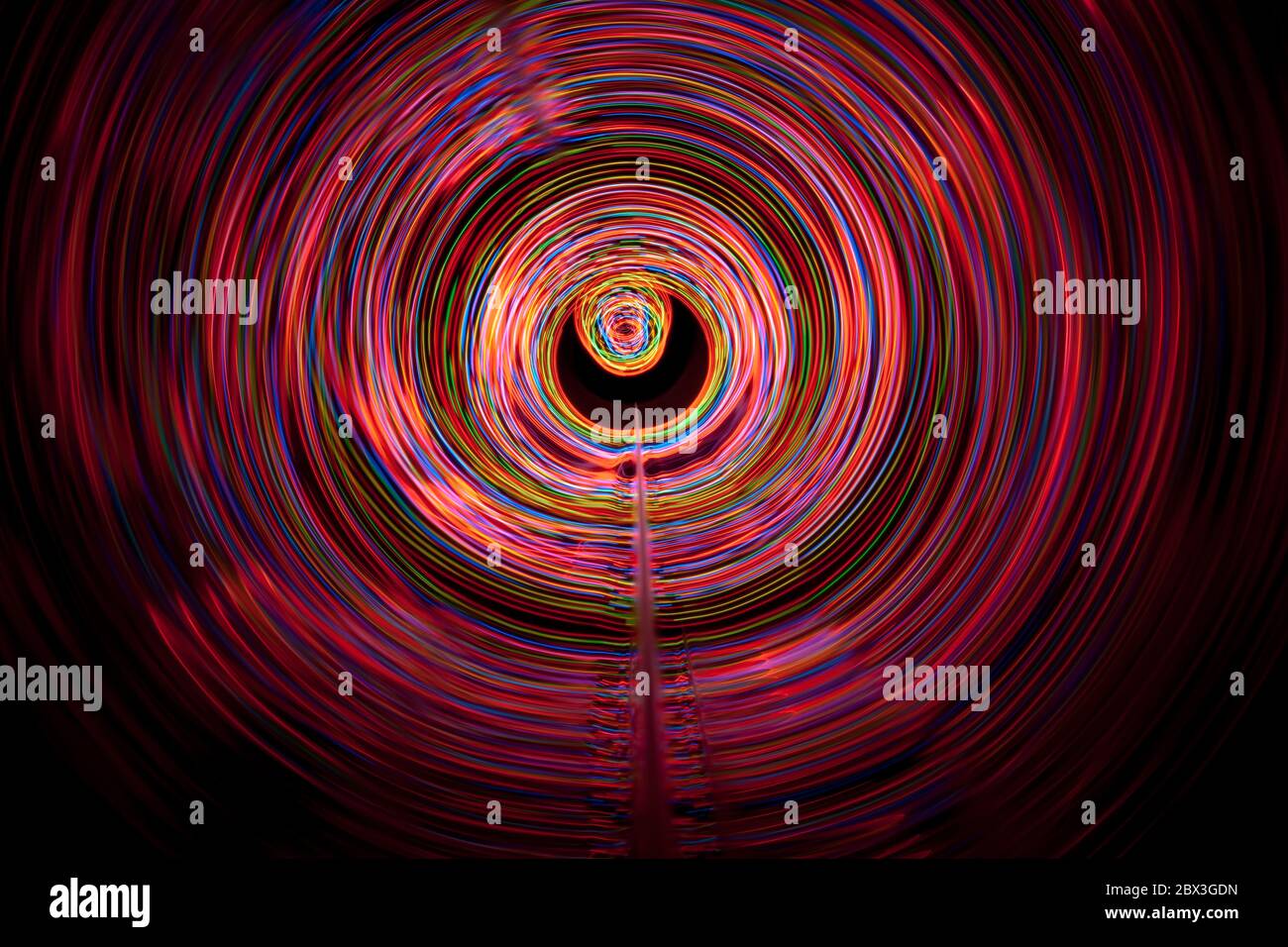 Sound waves in the dark in full color Stock Photo - Alamy