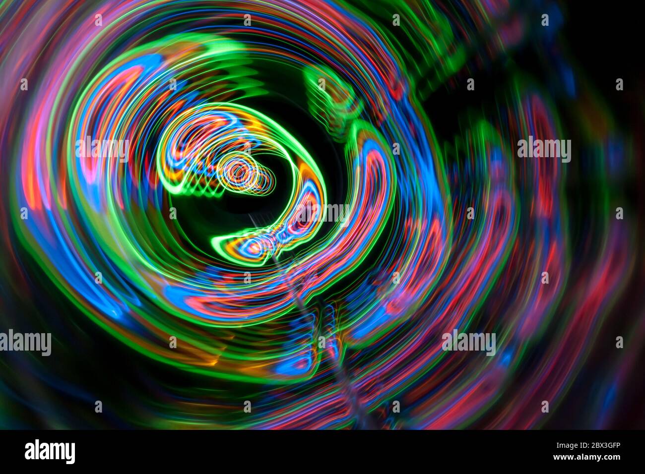 Sound waves in the dark in full color Stock Photo - Alamy