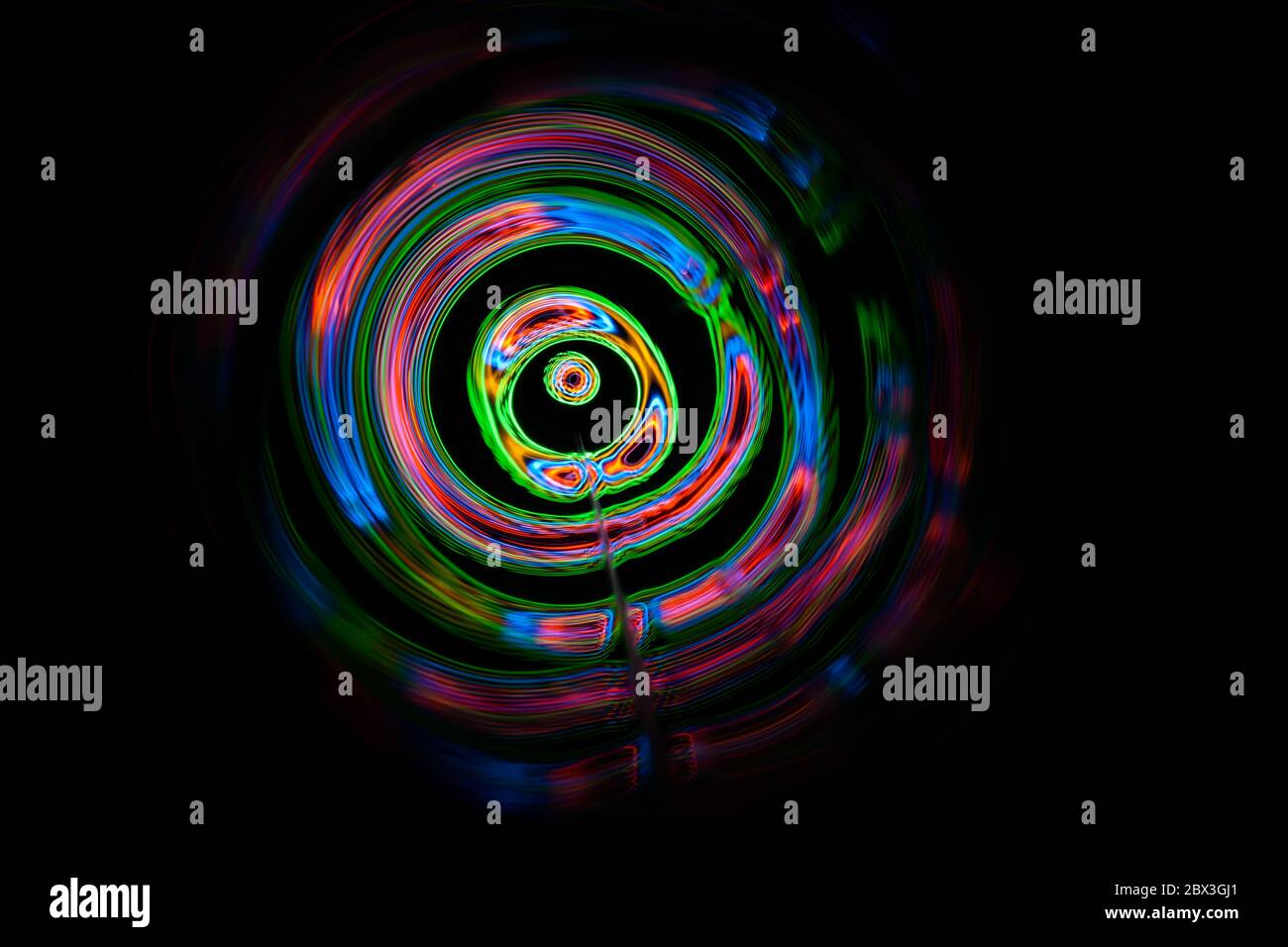 Sound waves in the dark in full color Stock Photo - Alamy