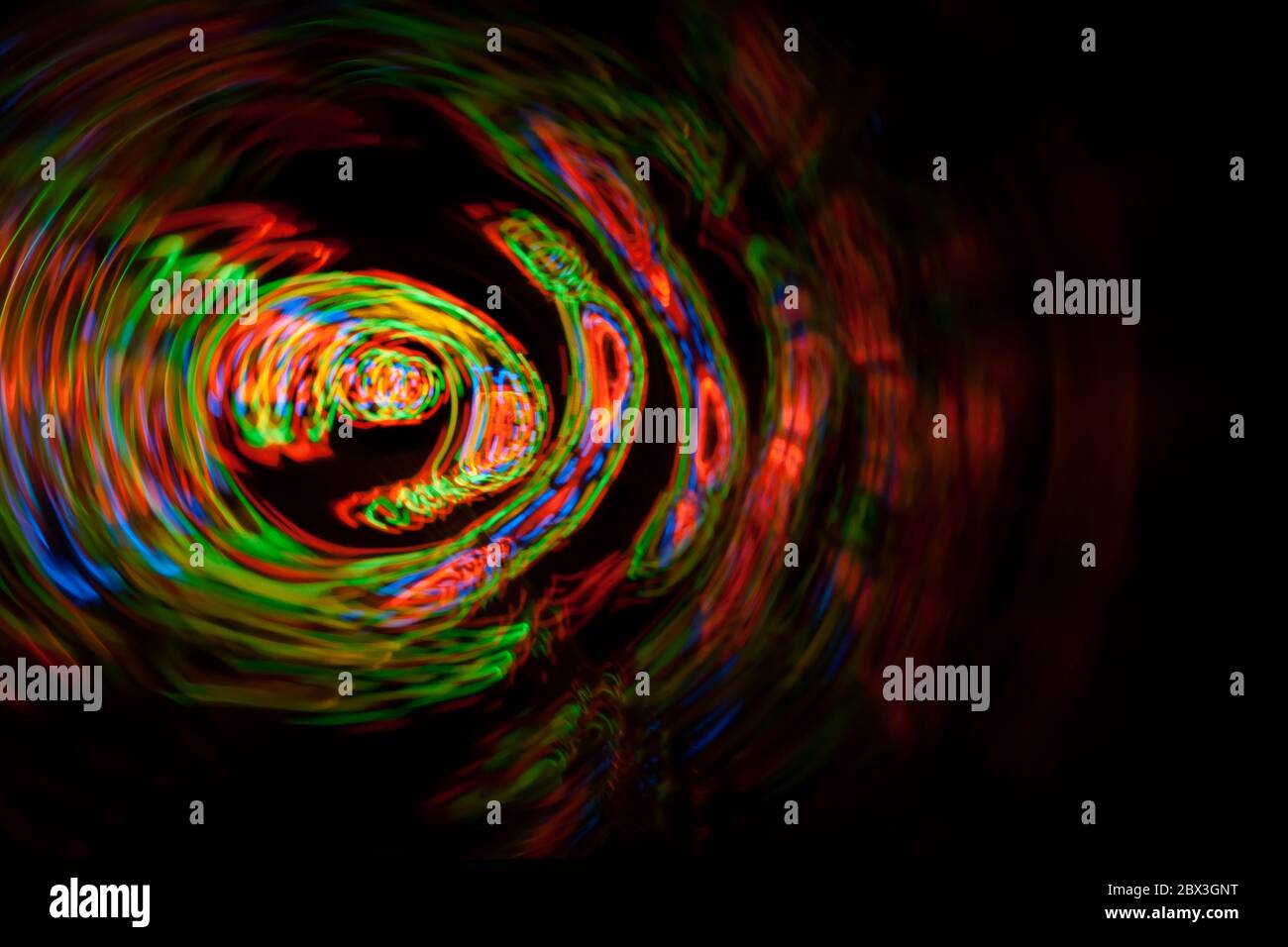 Sound waves in the dark in full color Stock Photo - Alamy