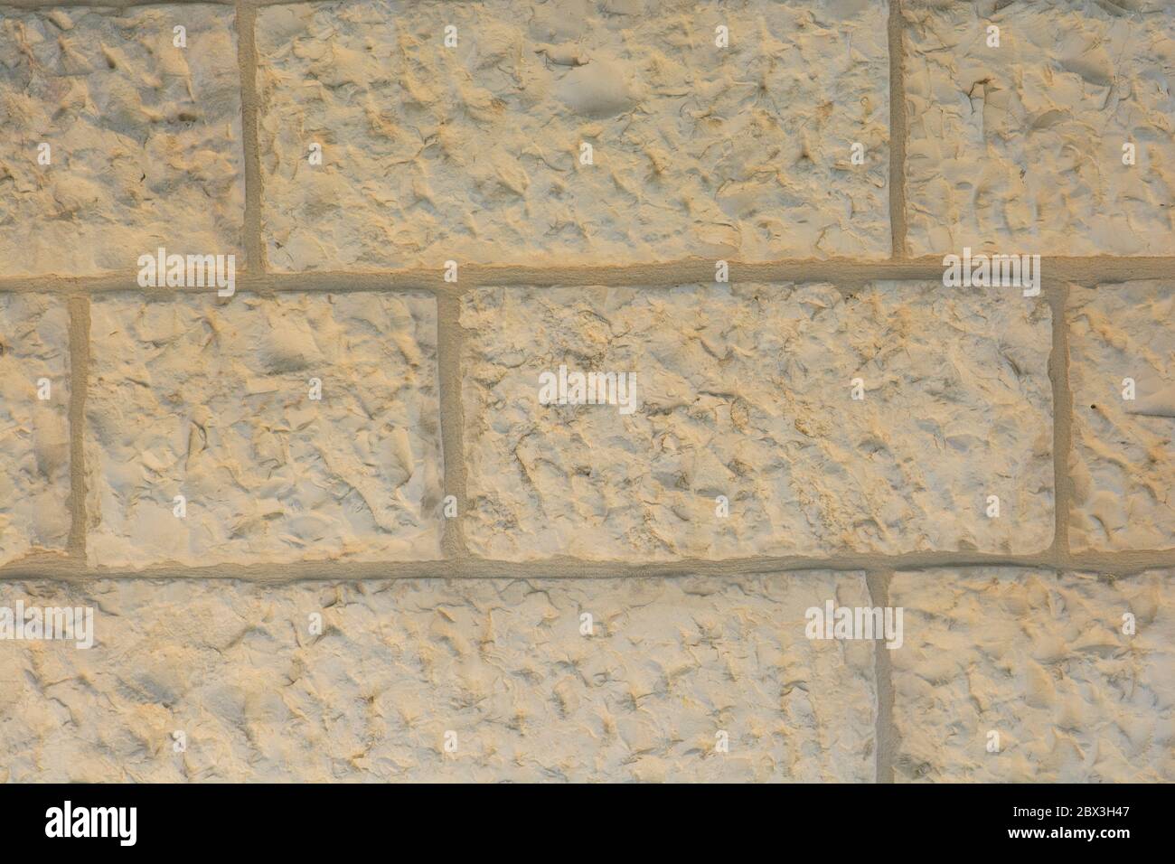 A modern style bricks wall, in the city of Jerusalem, Israel Stock ...