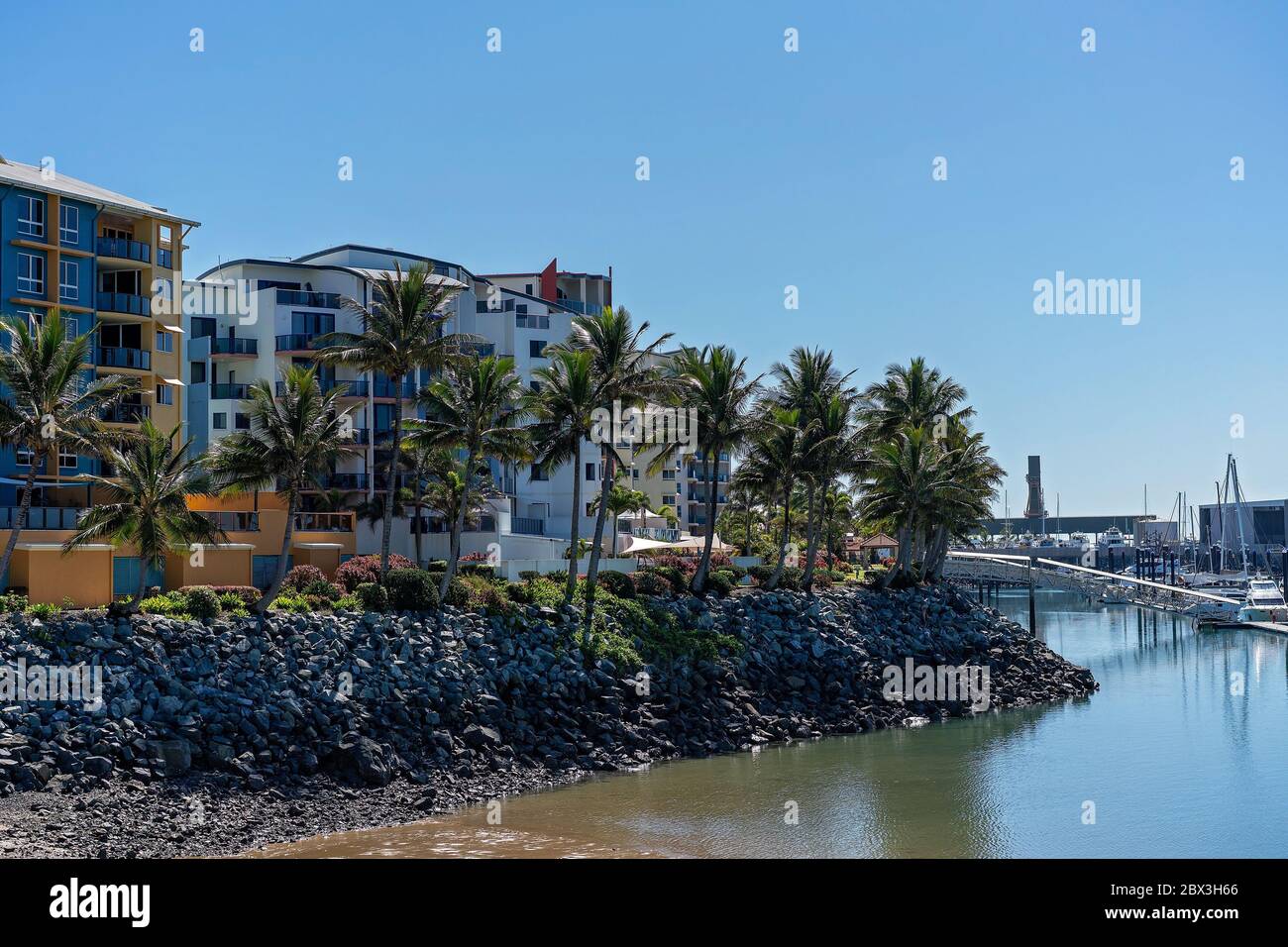 Marina precinct with luxury high rise waterfront lifestyle apartments ...