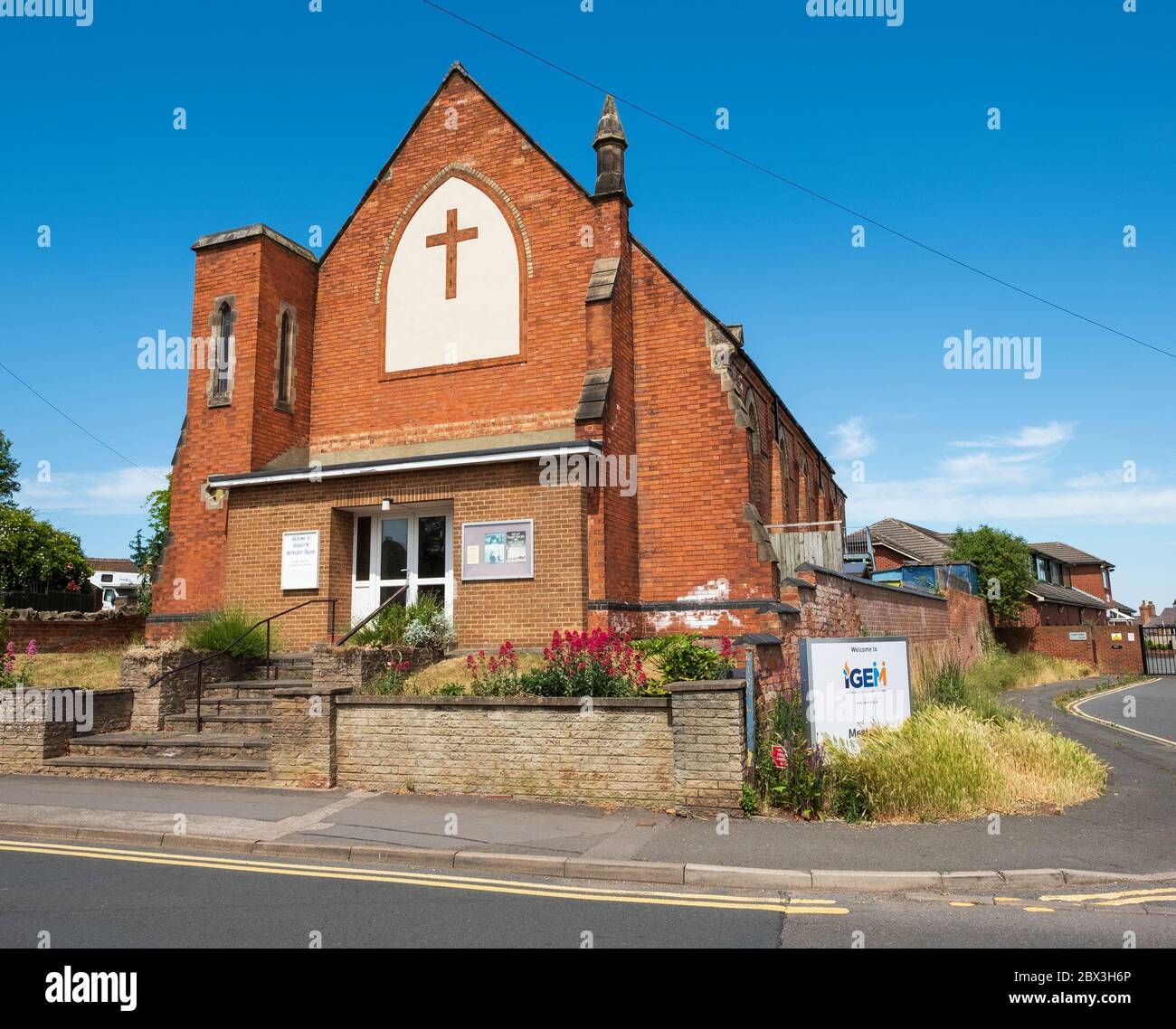 Old urban church building in Kegworth, Leicestershire, UK Stock Photo ...