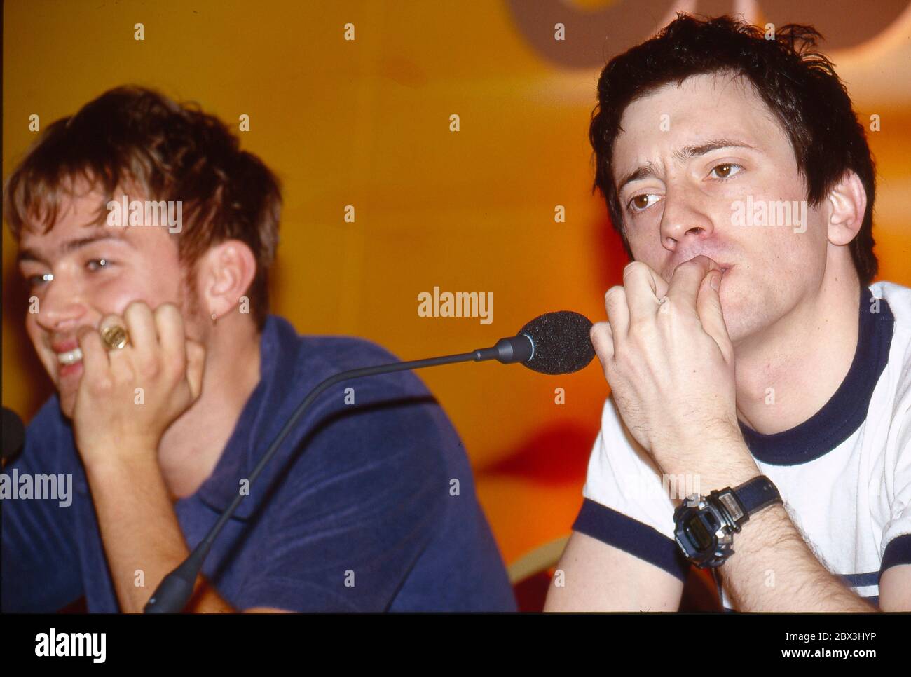 Damon albarn and dave rowntree of blur hi-res stock photography and ...