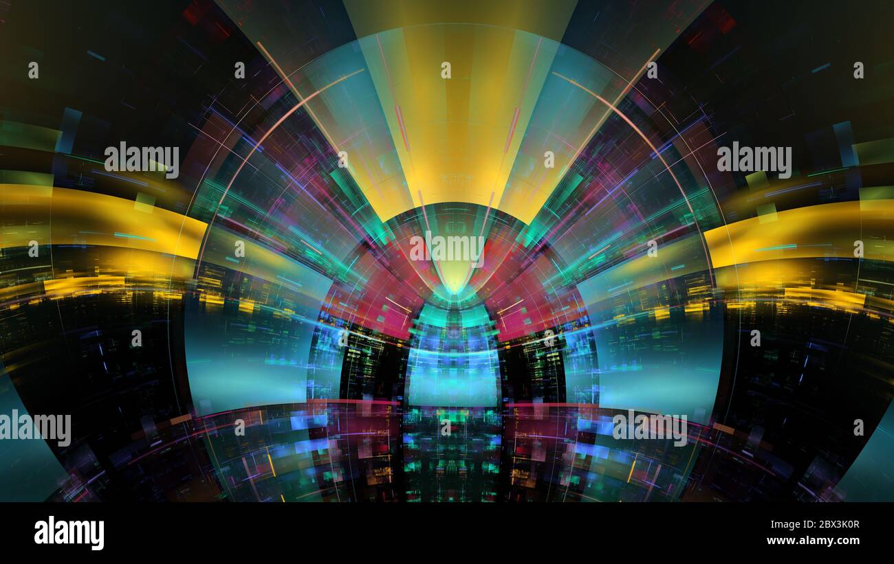 Abstract fractal illustration for creative design looks like modern ...