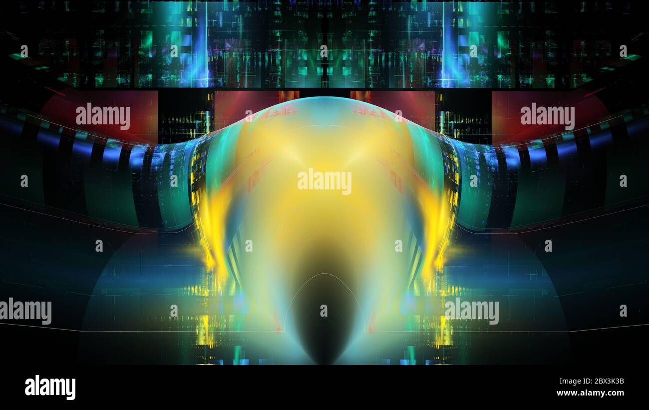 Abstract fractal illustration for creative design looks like modern ...