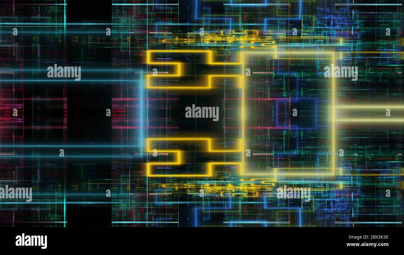 Abstract fractal illustration for creative design looks like modern ...