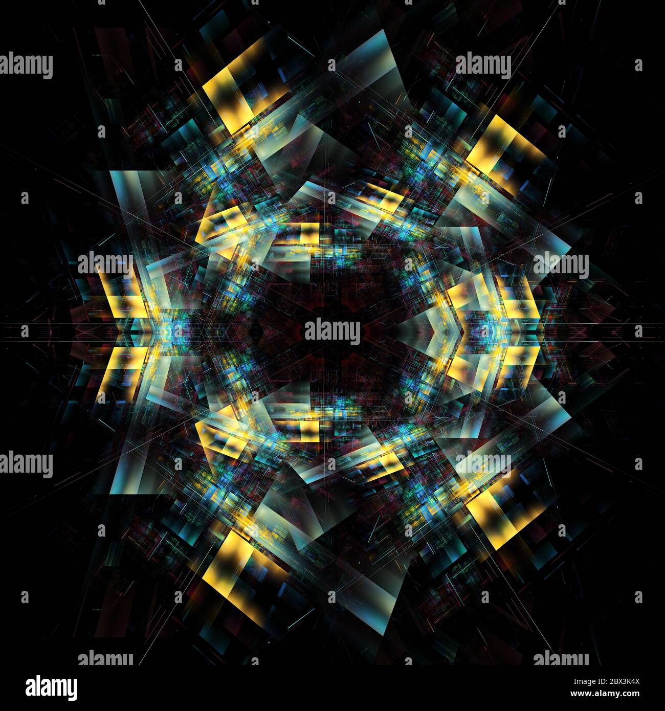 Abstract fractal illustration for creative design looks like modern ...