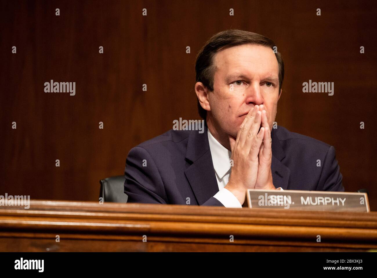 United States Senator Chris Murphy (Democrat of Connecticut), speaks ...