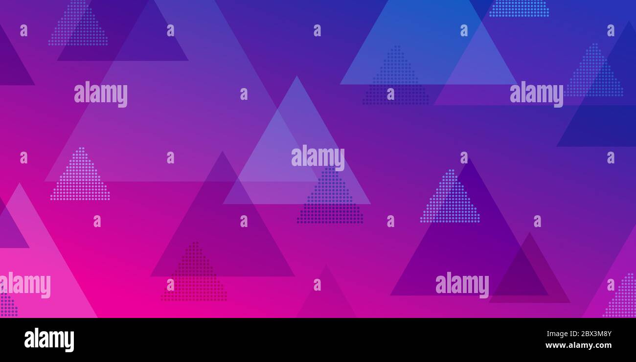 Abstract background of intersecting triangles consisting of dots, in purple colors Stock Vector ...