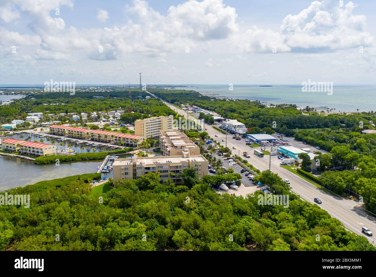 Aerial photo Islamorada Florida Keys USA Stock Photo - Alamy