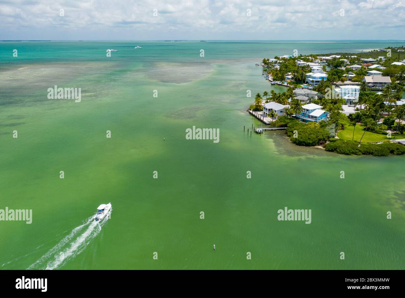 Waterfront scene Florida Keys Stock Photo - Alamy