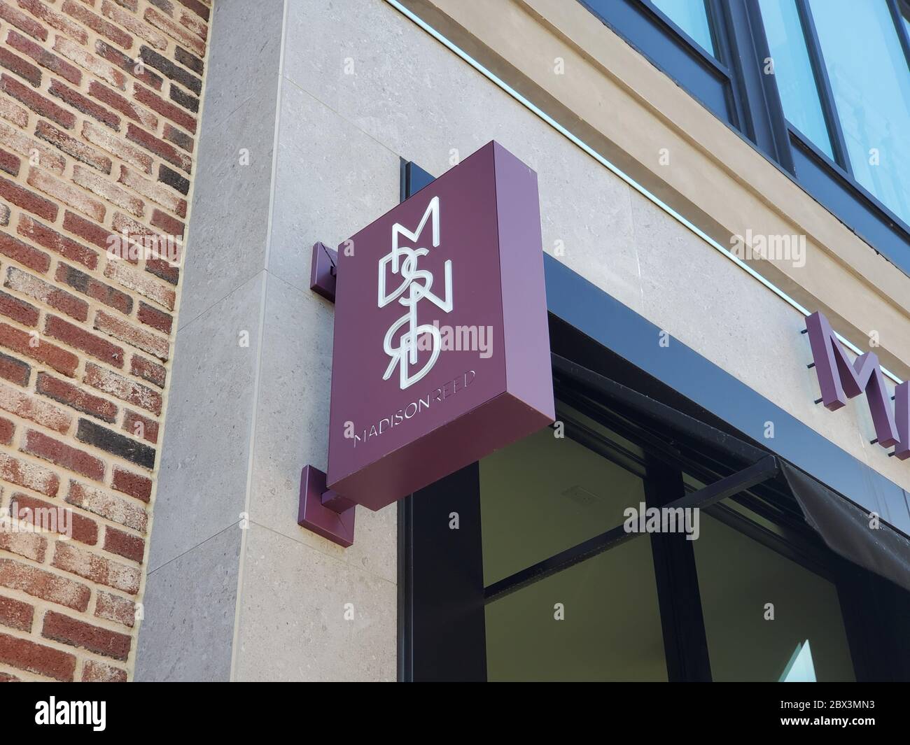 Sign for Madison Reed hair color company, Walnut Creek, California ...