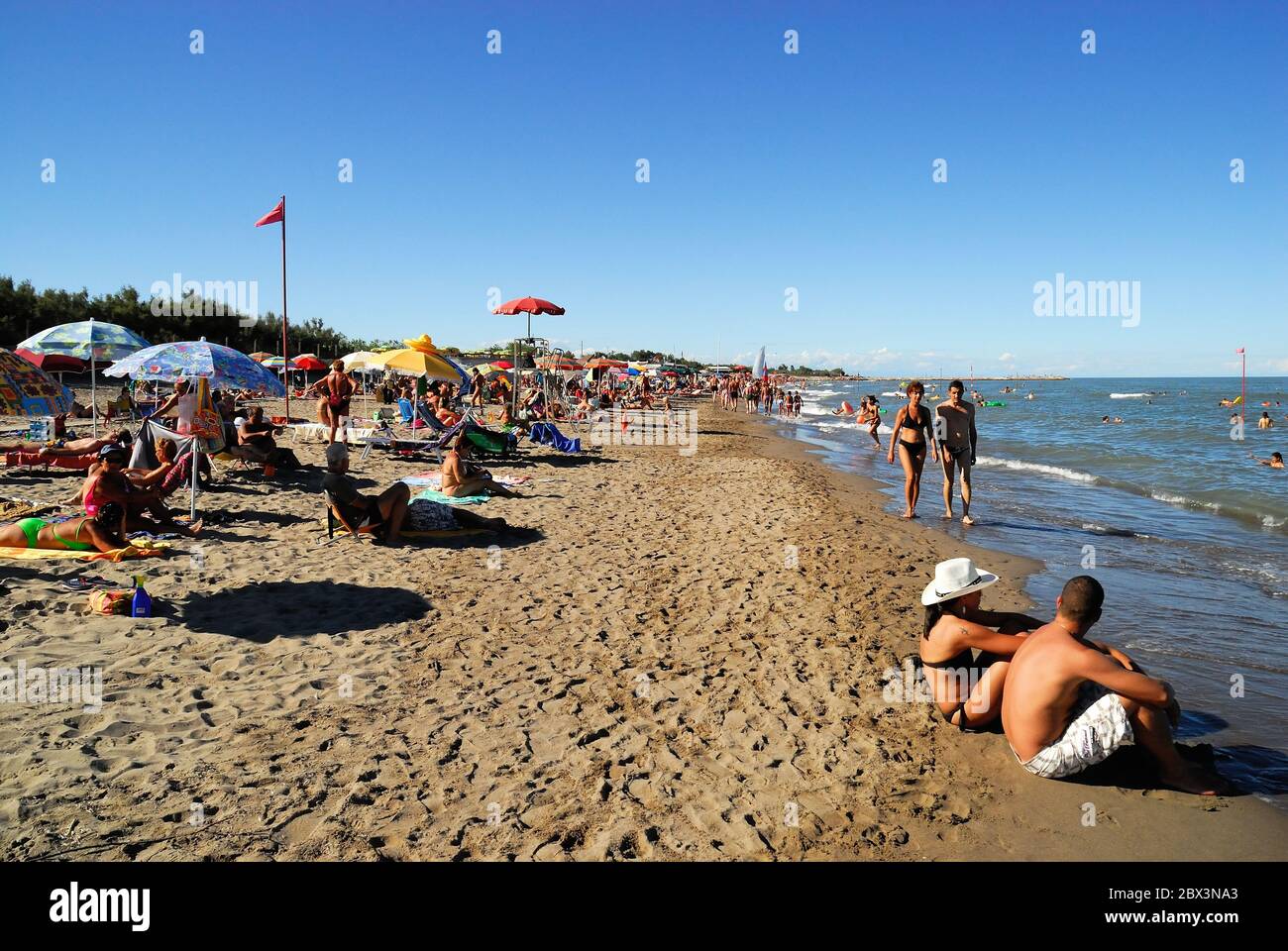 Summer in Rosolina bach, Veneto, Italy Stock Photo - Alamy