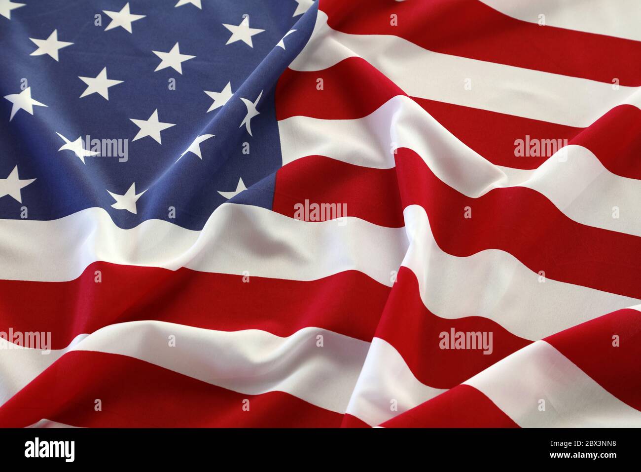 Closeup of rippled American flag Stock Photo - Alamy