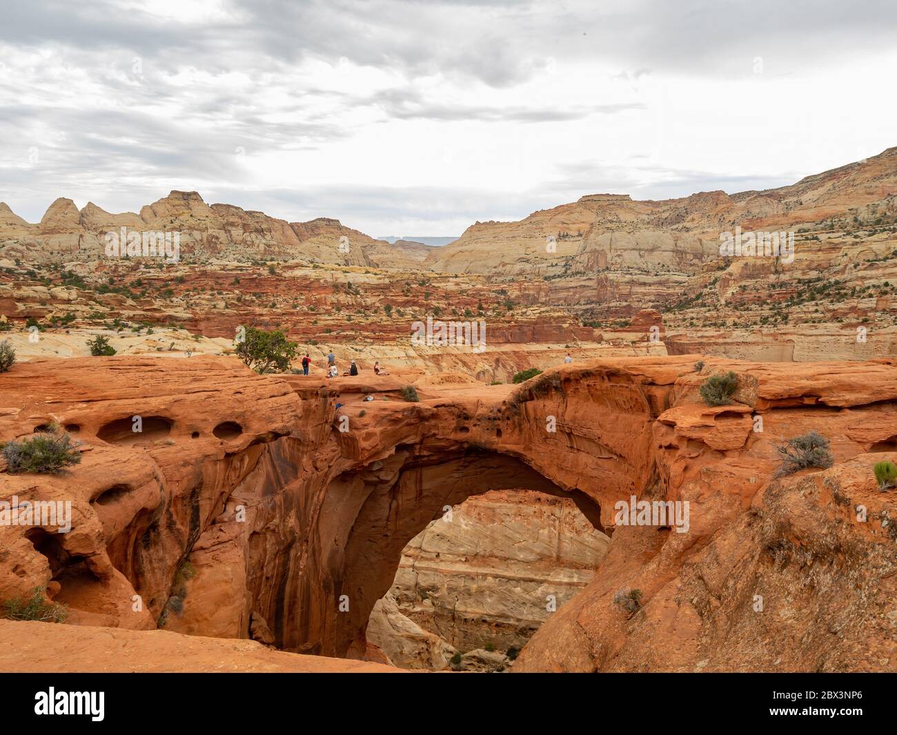 Daytime of the Beautiful Cassidy Arch of Capitol Reef National Park at ...