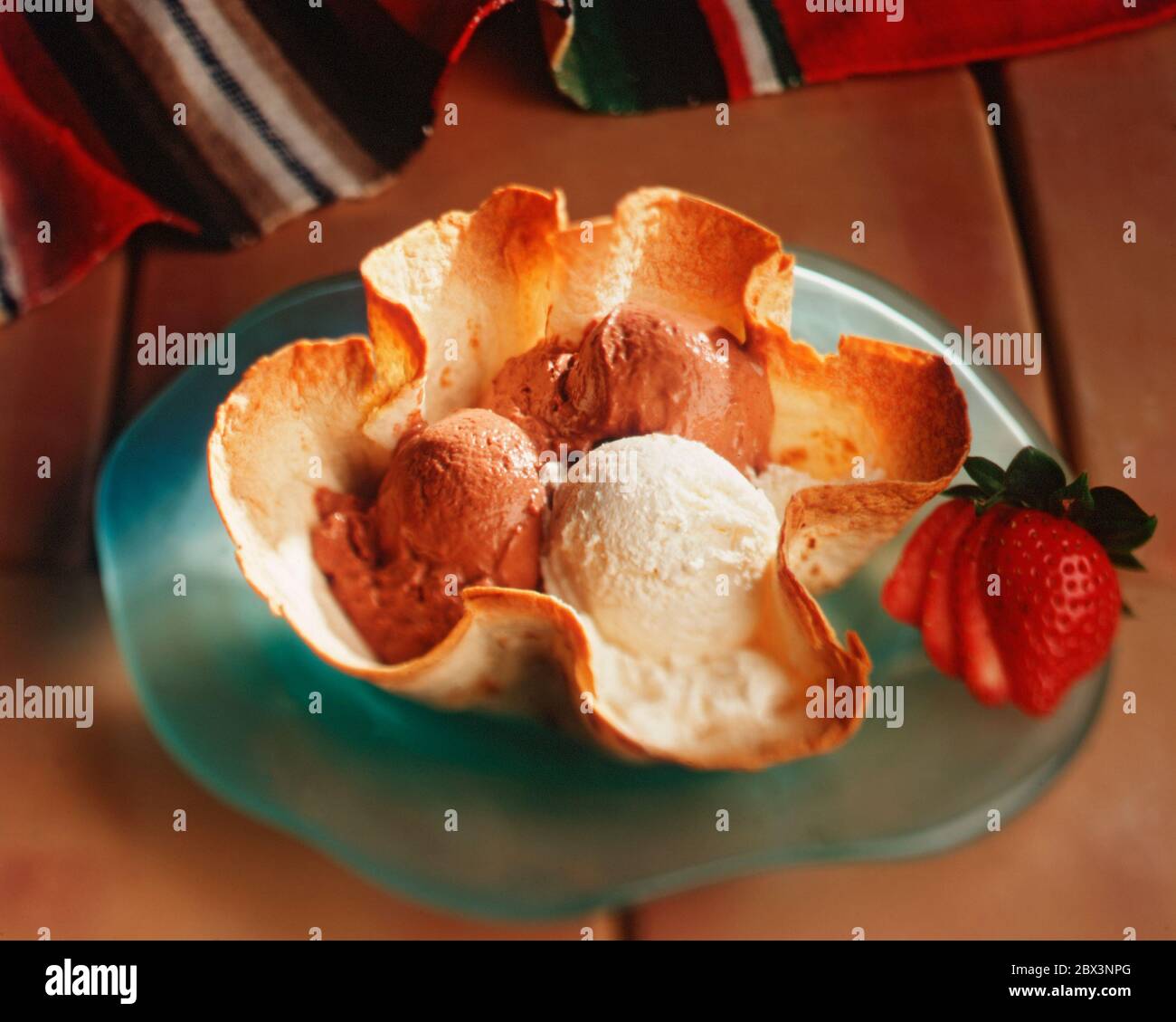 Ice Cream Taco Stock Photo - Alamy