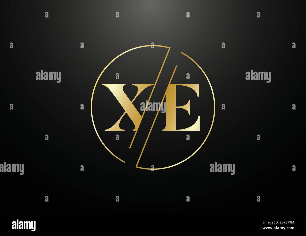 Initial Monogram Letter X E Logo Design Vector Template. X E Letter ...