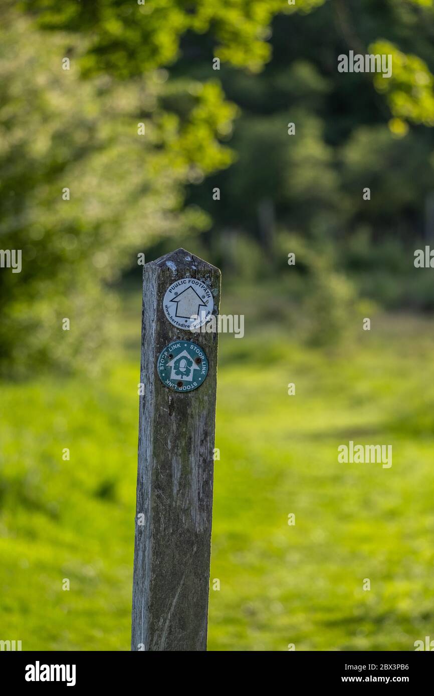 Way marker close up hi-res stock photography and images - Alamy