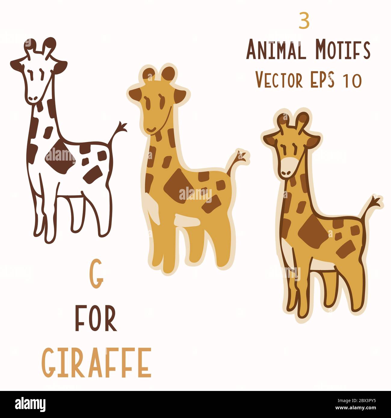 Cute Giraffe Doodles