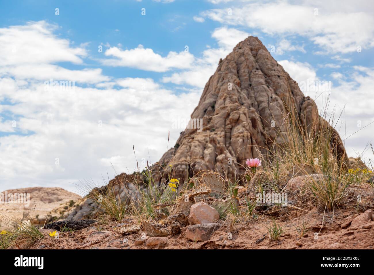 Beautiful Pectols Pyramid from the Hickman Bridge Trail of Capitol Reef ...