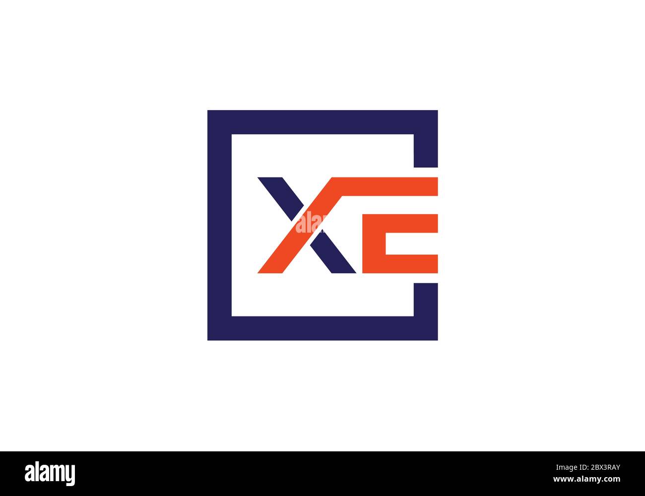 Initial Monogram Letter X E Logo Design Vector Template. X E Letter ...