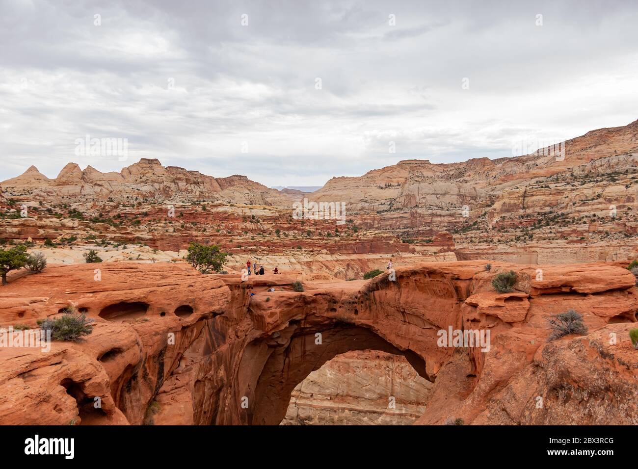 Daytime of the Beautiful Cassidy Arch of Capitol Reef National Park at ...