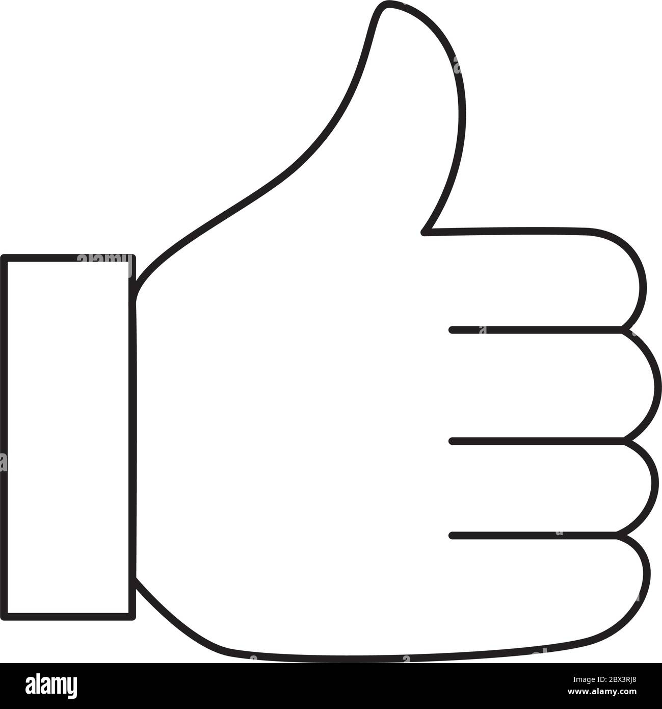 Isolated thumb up vector design Stock Vector Image & Art - Alamy