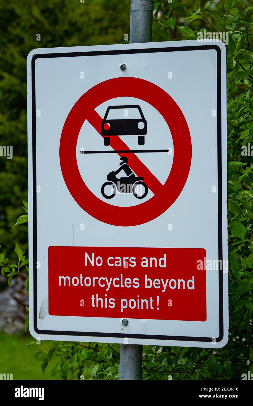 Motorcycles Prohibited High Resolution Stock Photography and Images - Alamy